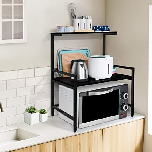 Buy ABOUT SPACE 2 - Tier Microwave Stand - Oven Stand for Kitchen ...