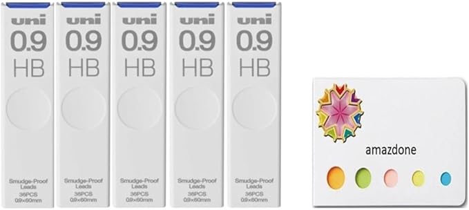 Amazon.com : amazdone Uni Mechanical Pencil Lead,The Uni Smudge-Proof Leads 0.9mm（ULS0936）/HB ...