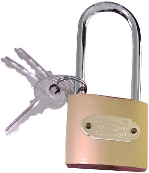 Imported Stainless Steel 50 mm (2.0") Pressing Outdoor Lock with 3 Keys ...
