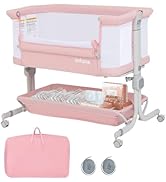 Amazon.com: INFANS 3 in 1 Baby Bassinet, Bedside Sleeper for Newborn ...
