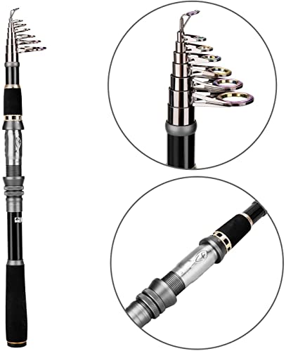 Snapklik.com : PLUSINNO Telescopic Fishing Rod Pole Spinning Fishing ...