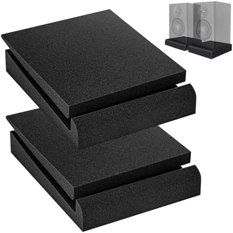 Amazon.com: JBER 2 Pack Acoustic Isolation Pads, Studio Monitor Speaker ...