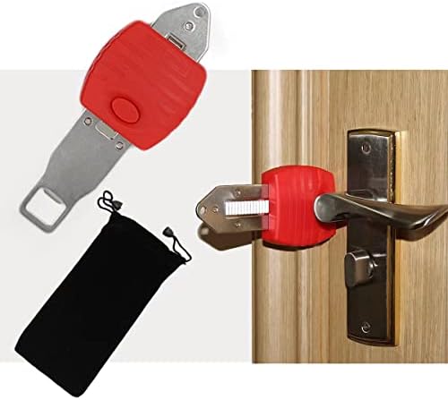 Lightweight Portable Door Lock, Travel Lock, School Lockdown, Temporary ...