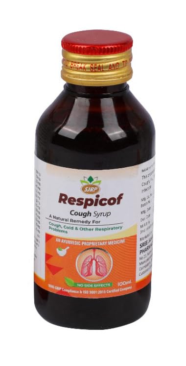 Buy SJRP Respicof Cough Syrup | Relief from Cough, Sore throat & Cold ...