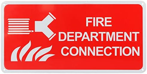 Amazon.com: Thten 12 x 6 inch “FDC” Fire Department Connection Metal ...
