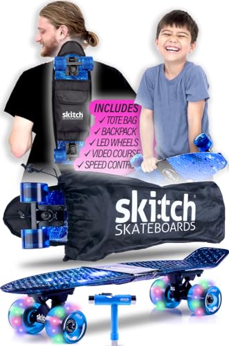 Snapklik.com : SKITCH Complete Skateboards For Kids Ages 6-12 Beginner ...