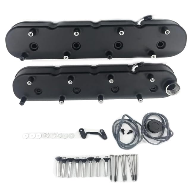 Amazon.com: 5.3 GM LS Cast Aluminum Tall Valve Covers with Coil Mounts ...