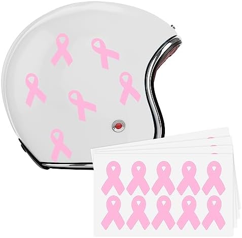 Amazon.com: Extra Large Pink Ribbon Stickers | 25 Pack | Breast Cancer ...