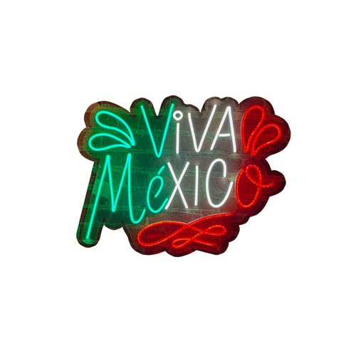 Letrero Led Neon Viva México Luminoso Decorativo Septiembre Fiestas ...