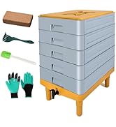 Amazon.com : TOP XIAN 5-Tray Worm Composter,100L Worm Compost Bin for ...