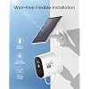AOSU 5MP/3K Solar Security Cameras System 4-Kit, No Monthly Fee, 32GB ...