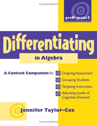 Amazon.com: Differentiating in Algebra, PreK-Grade 2: A Content ...