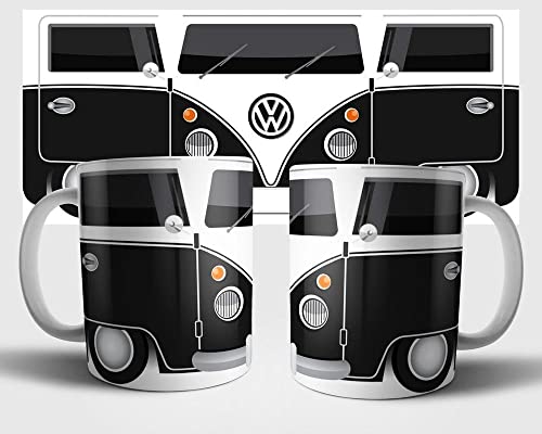 Taza Combi Negra, Placa Personalizada Generica 0908 : Amazon.com.mx ...