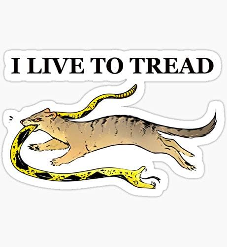 Amazon.com - I Live to Tread- Mongoose - Sticker Graphic - Auto, Wall ...