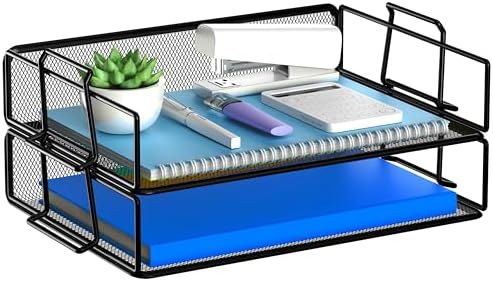 Amazon.com: 1InTheOffice Paper Tray Organizer for Desk, Stackable Paper ...