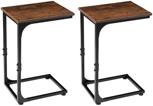 Amazon.com: BETTAHOME C Shaped End Table, Side Table, for Couch, Bed ...