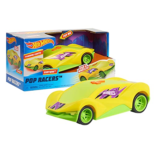 Hot Wheels Hot Wheels Pop Racers - Exotique Vehicle Light Sound, Ages 3 ...
