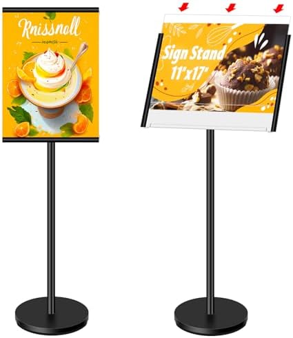 Amazon.com: OUTNEE Sign Stand Heavy Duty - 11x17 Floor Standing Sign ...