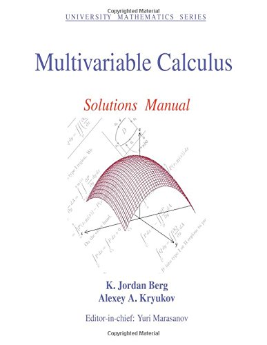 Buy Multivariable Calculus: Solutions Manual (University Mathematics ...