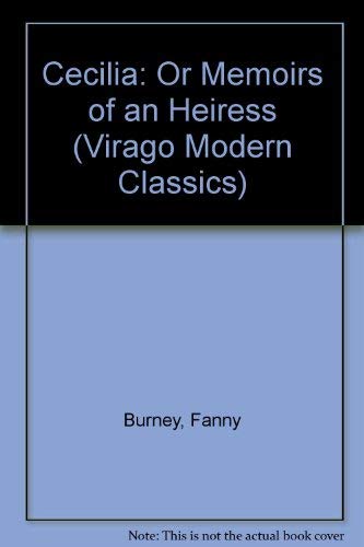 Cecilia (Virago Modern Classics): Burney, Frances: 9780140161366 ...