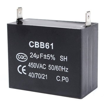 Buy Generic 24Uf 24Mfd Ac 450V Capacitor Fits 400/350/300/250V Ac ...