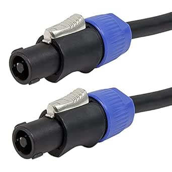 Amazon.com: TUDIN 2 Pcs 3FT NL4FC 4 Pole Female Speakon Connector 2 Conductor Audio Speaker ...
