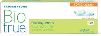 Amazon.co.jp: Bio-True One Day Toric for Astigmatism, 30 Sheets [PWR ...