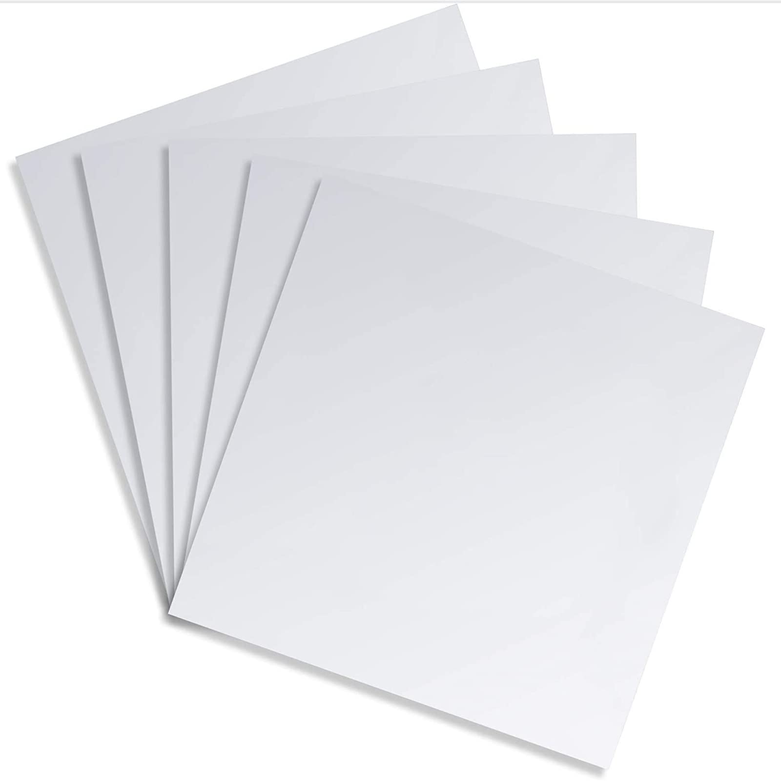 5 Pack 12x12 inch PTE Flexible Mirror Sheets, Self Adhesive Cuttable ...