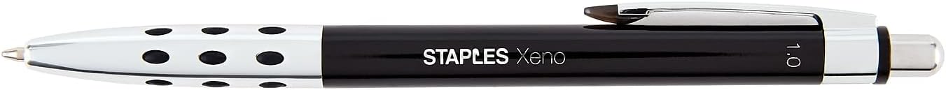 Amazon.com : STAPLES Xeno Ballpoint Retractable Pens Medium 1.0mm ...