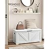 VASAGLE Storage Chest, Storage Trunk with 2 Safety Hinges, Storage ...