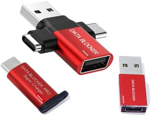 Amazon.com: PortaPow USB Data Blocker (Red) - Protect Against Juice ...