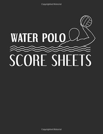 Amazon.com: Water Polo Score Sheets: Water Polo Scorebook Pad to Record ...