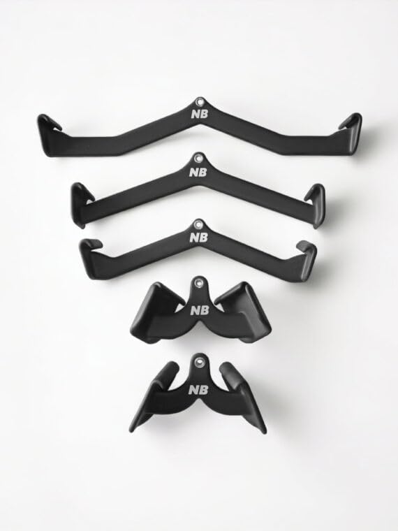 NATIONAL BODYLINE MAG Handle Set of 5, V Handle, Bicep TRICEP Handle ...