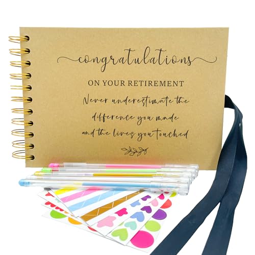 Amazon.com: Retirement Memory Book for Coworker, Personalized ...