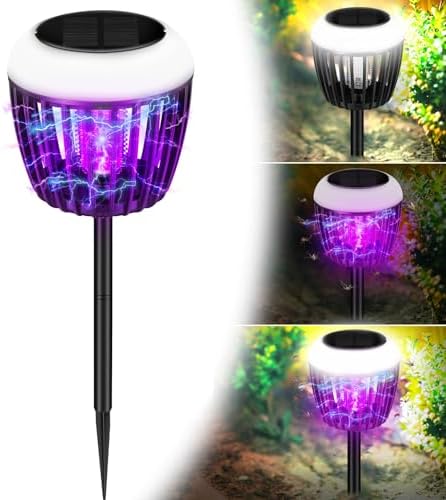 Amazon.com : Jahy2Tech Solar Bug Zapper Outdoor Mosquito Zapper ...