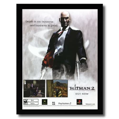 Amazon.com: 2003 Hitman 2: Silent Assassin Framed Print Ad/Poster ...