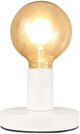 YKCGG Industrial Table Lamp Base,Small Polished Metal Desktop Light ...