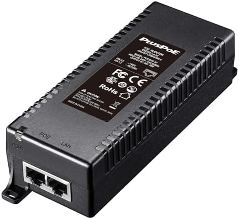 Gigabit PoE+ Injector Adapter | 30W 48V Power Over Ethernet Plus | 10 ...