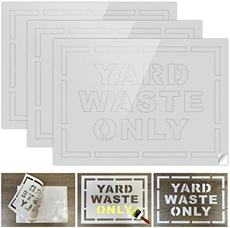 Amazon.com : Yard Waste Only Signs 2 Pack - 10" x 7" Recycle Stickers ...