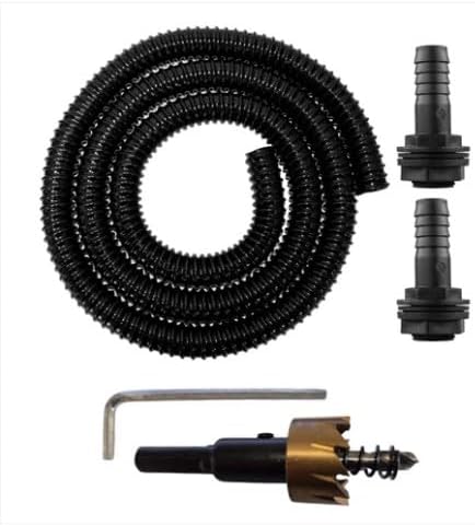 3/4" Water Butt Linking Kit and Drill Bit with 5m Corrugated Hose ...