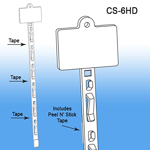 Amazon.com: Clip Strip Merchandising Strip w/Header, Black, CS-6HDBK ...
