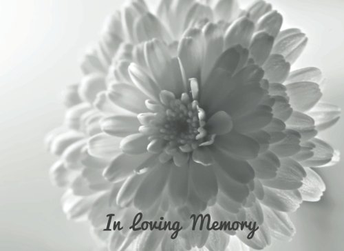 Buy In Loving Memory: White Rose Cover Design, Message Book, Keepsake ...