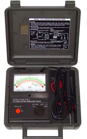 Kyoritsu Analog Insulation Resistance Meter/Insulation Tester Model KEW ...