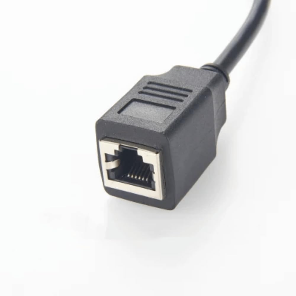 Amazon.com: keisnoaja Ethernet Network Extension Cable RJ12 6P6C Female ...