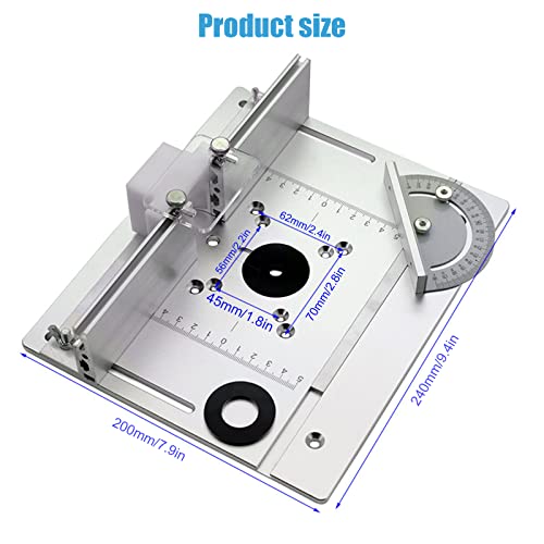 Aluminium Router Table Insert Plate Table Insert Plate Router Trimmer ...