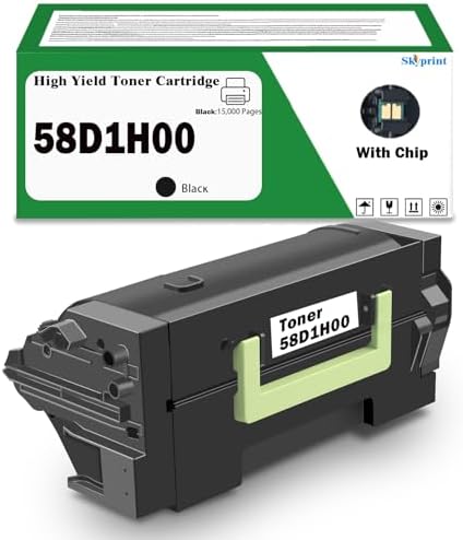 Amazon.com: Lexmark 58D1H0E HIGH Yield Contract Toner Cartridge, Black ...