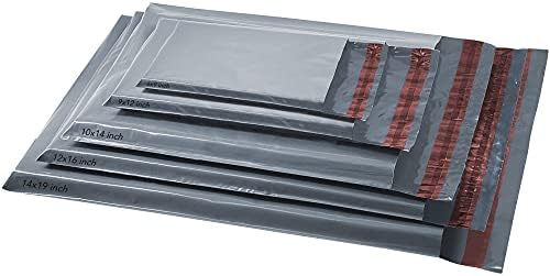 125 Mixed Grey Plastic Mailing Mail Post Postage Bags Assorted Sizes ...