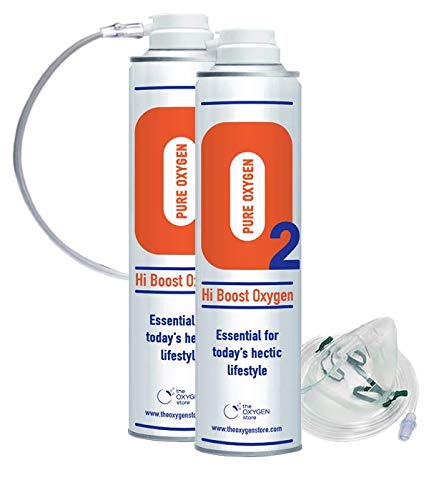 Buy O2 Oxygen in a can 20L (2 x 10L) with Tubing and Portable Online at ...