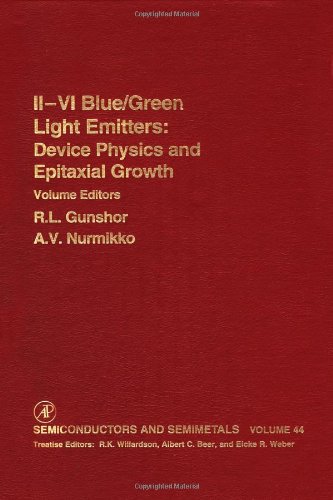 Ii-Vi Semiconductor Blue/Green Light Emitters (Volume 44 ...