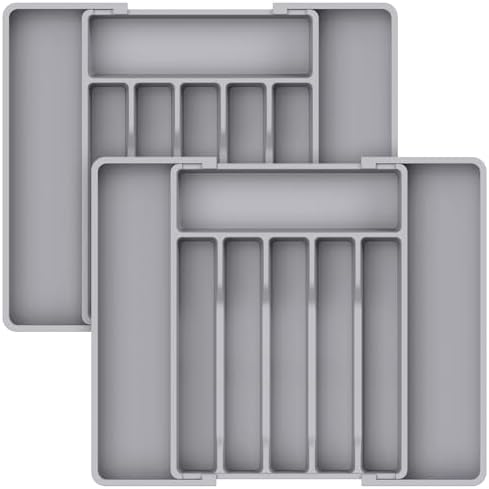 Amazon.com - Lifewit Silverware Drawer Organizer, Expandable Utensil ...